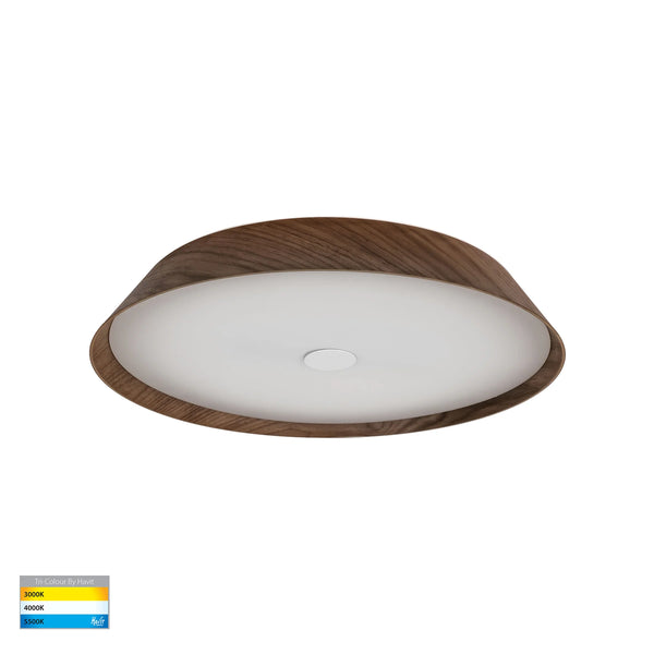 Havit Noyer Walnut Timber 510mm Ceiling Mounted LED Oyster – ONE STOP ...