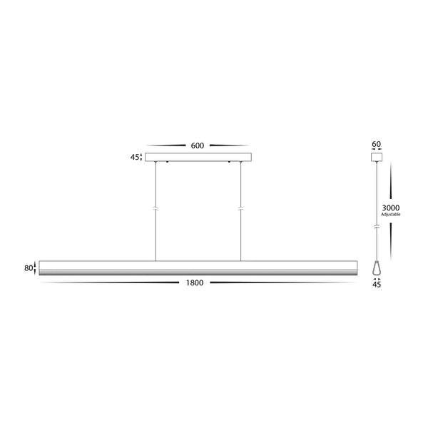 Havit Opex Walnut Timber 1200mm Linear Pendant Light – ONE STOP LIGHTING