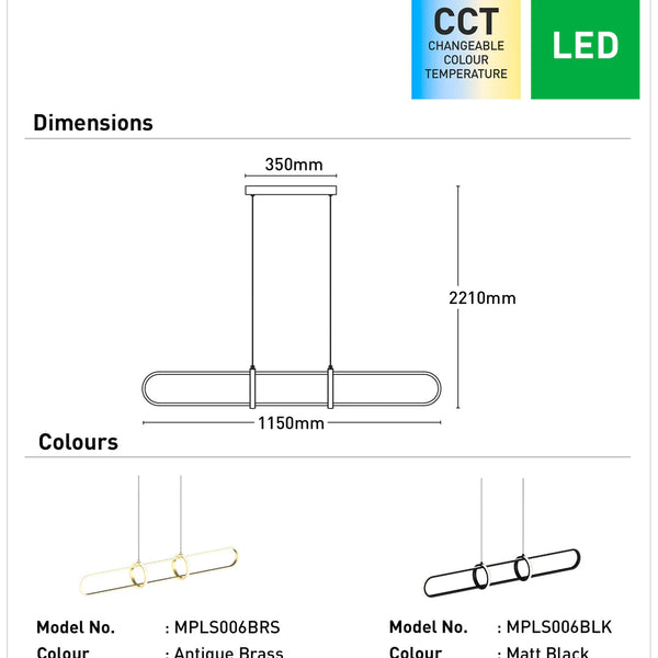 Buy Odin 1Lt LED Pendant Light – ONE STOP LIGHTING