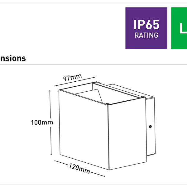 Buy Mercator Evora 10W LED Up/Down Wall Light Online In Australia – ONE ...