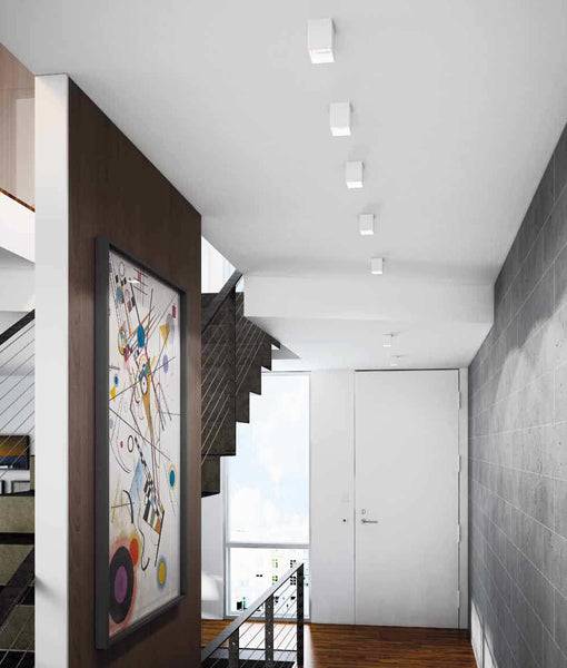 Buy SURFACE: GU10 Square Gimbal Surface Mounted Ceiling Downlights ...